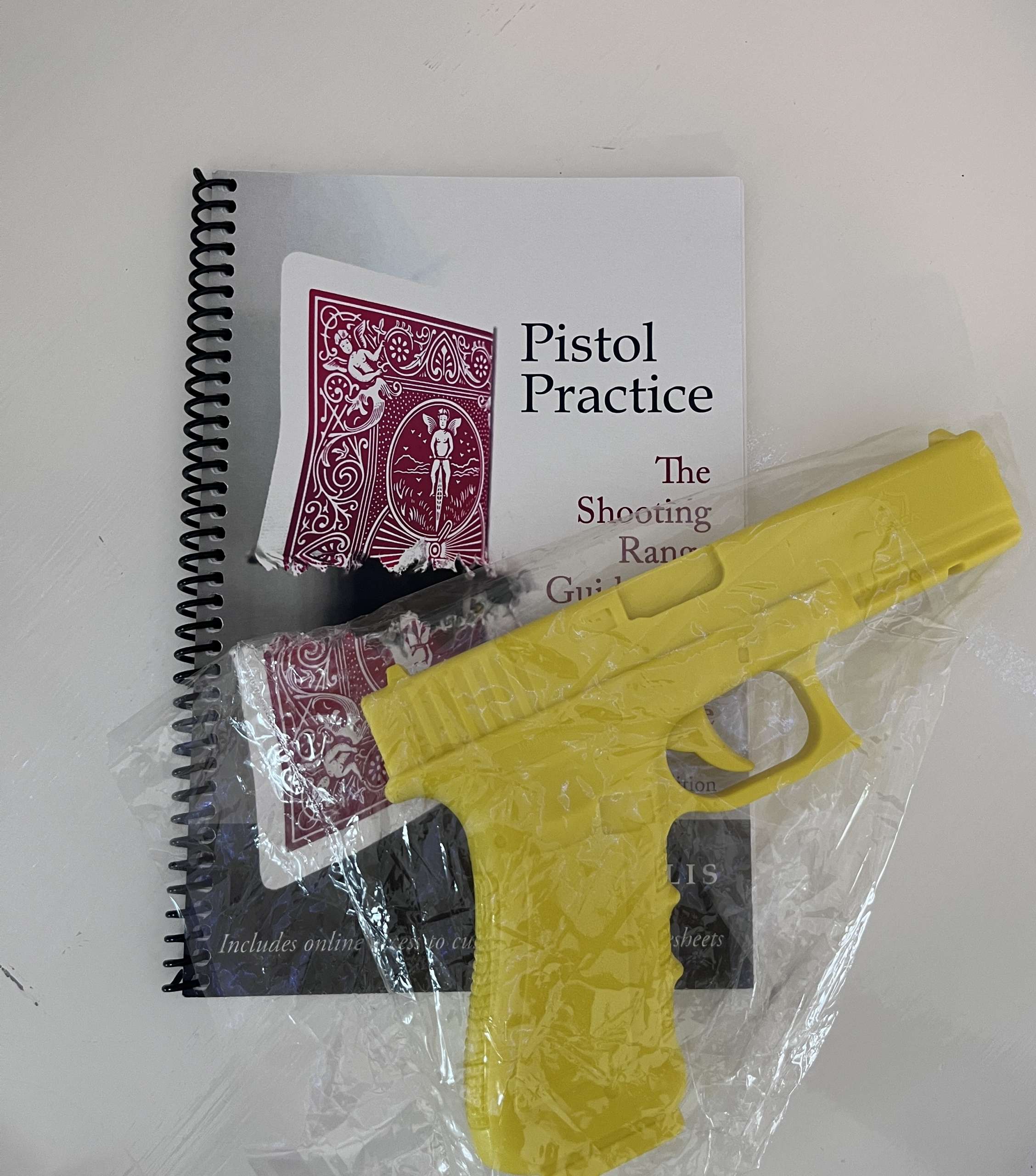 Training Pistol & Book Bundle – Pistol Practice Book + Yellow Gun